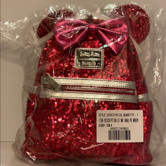 Disney | Bags | Disney Loungefly Pink Sequins Mini Backpack | Poshmark